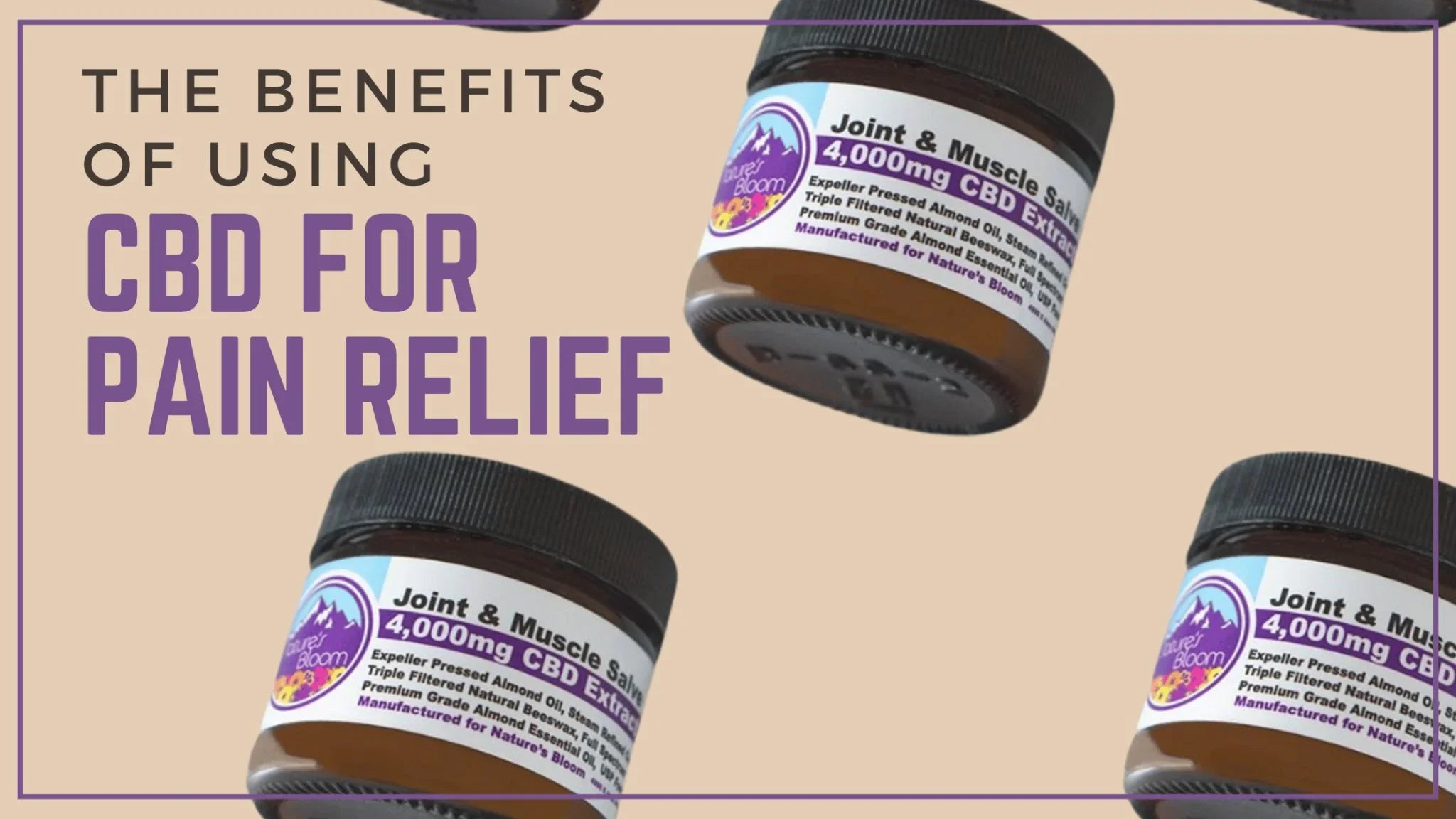 Natural Pain Relief with CBD from Nature's Bloom in Scottsdale, AZ ...